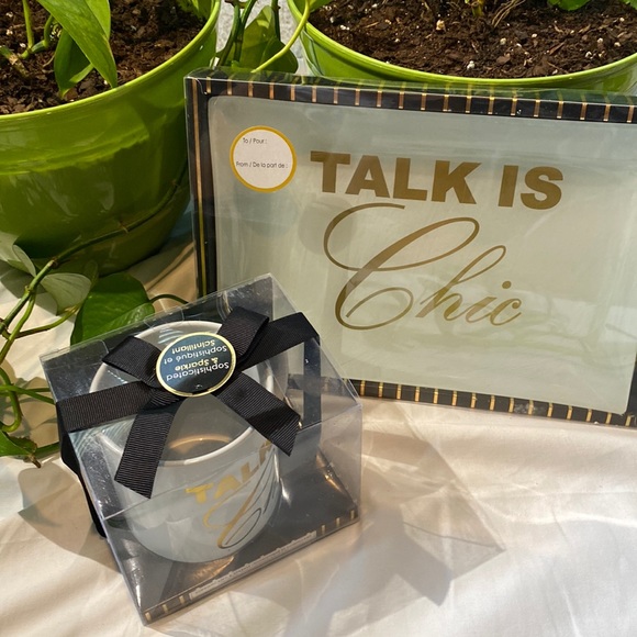 Sophisticated & Sparkle | Other | Talk Is Chic Mug Trinket Tray | Poshmark